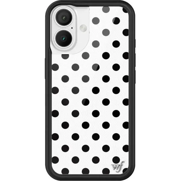 WILDFLOWER CASES Polka Dot | And Black Iphone Case