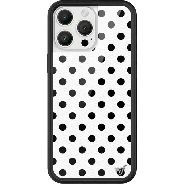 WILDFLOWER CASES Polka Dot | And Black Iphone Case - White