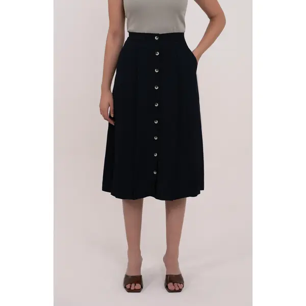 AAM THE LABEL Midi Skirt - Black