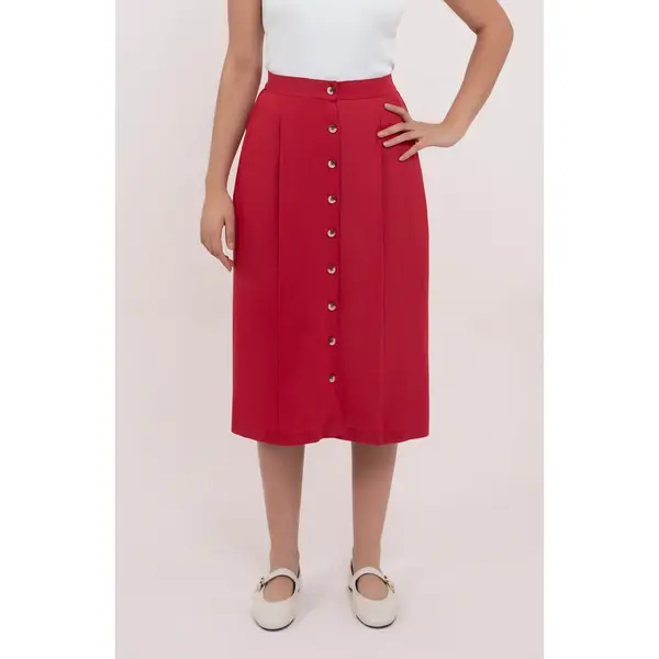 AAM THE LABEL Midi Skirt - Cherry