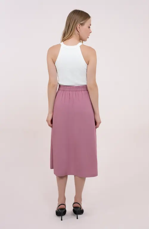 AAM THE LABEL Midi Skirt - Mauve