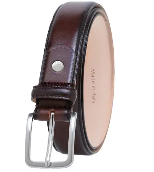 Ghurka Burnished Leather Belt - Walnut