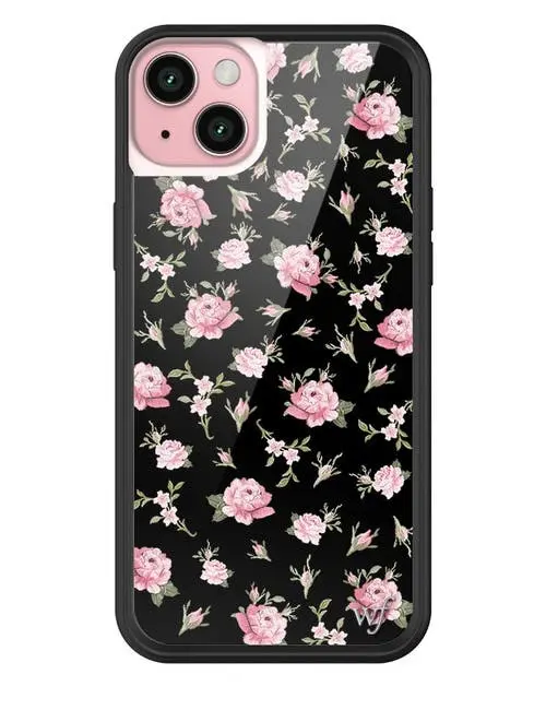 WILDFLOWER CASES And Pink Floral Iphone Case - Black