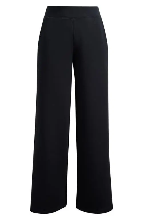 Spanx Pintuck High Waist Wide Leg Pants - Very Black