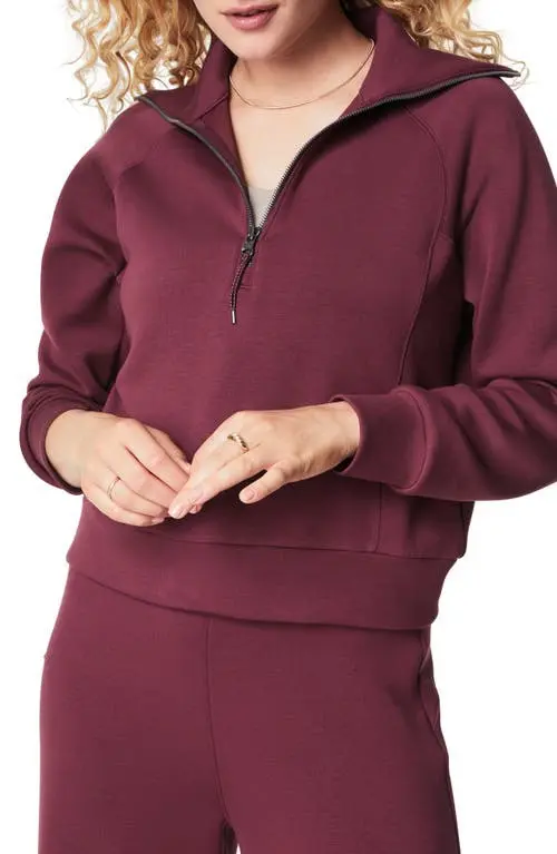 Spanx Airessentials Half Zip Sweatshirt - Ironstone