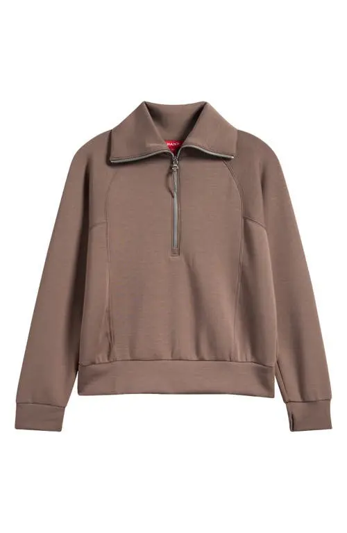 Spanx Airessentials Half Zip Sweatshirt - Ironstone