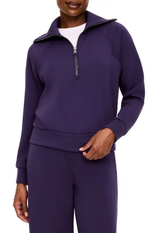 Spanx Airessentials Half Zip Sweatshirt - Nocturne