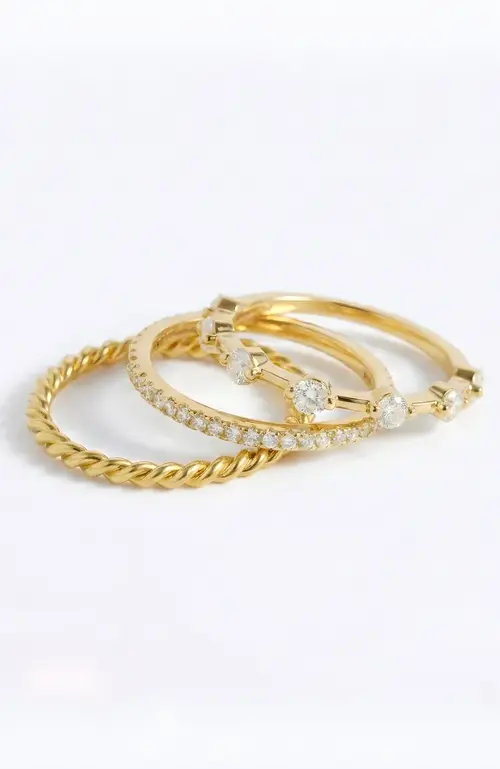 MINT & LILY Modern Ring Stack