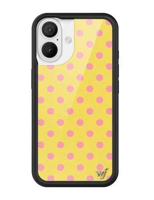 WILDFLOWER CASES Polka Dot | And Pink Iphone Case - Yellow