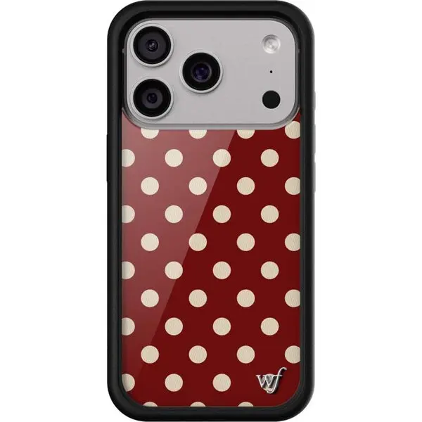 WILDFLOWER CASES Polka Dot | Burgundy And Cream /17e/air/17 Pro/17 Pro Max Case - Iphone 17 Pro