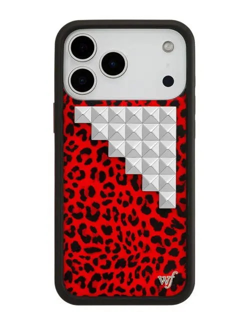 WILDFLOWER CASES Red Meow Stud /17 Pro/17 Pro Max Case - Iphone 17 Pro Max