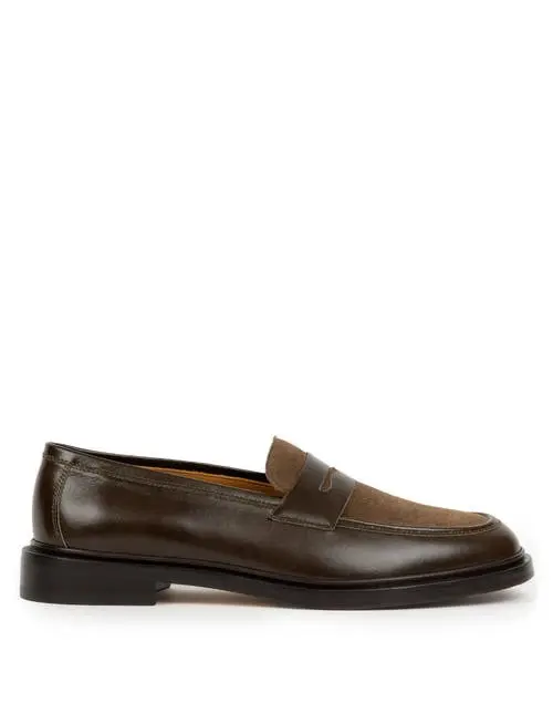 BOBBIES Gaetano Loafer - Olive Brown