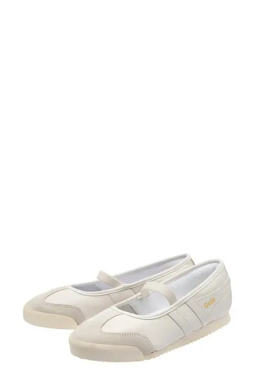 Gola Celestra Leather Mary Jane Sneaker - White/white