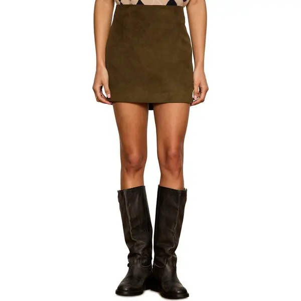 Sanctuary All In Faux Suede Miniskirt