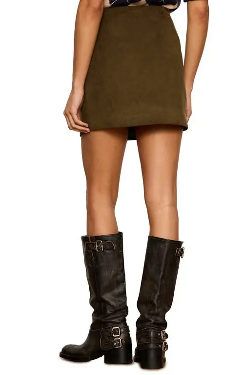 Sanctuary All In Faux Suede Miniskirt