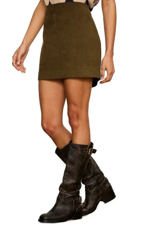 Sanctuary All In Faux Suede Miniskirt