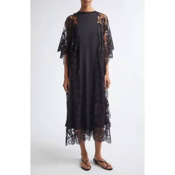 Zimmermann Valiant Silk & Lace Midi Dress