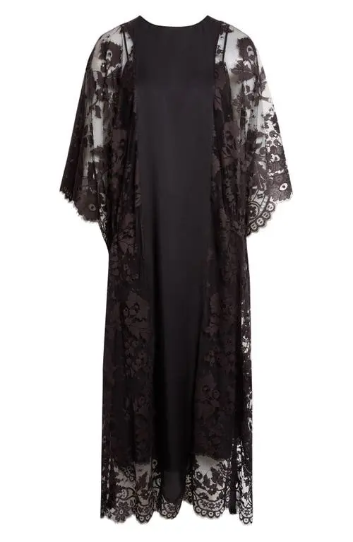 Zimmermann Valiant Silk & Lace Midi Dress