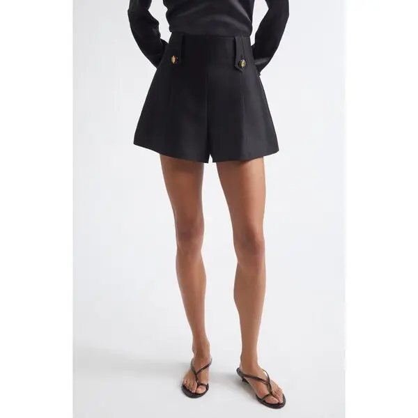 Zimmermann Valiant Tailored Wool & Silk Shorts