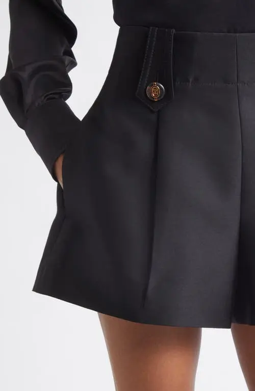 Zimmermann Valiant Tailored Wool & Silk Shorts