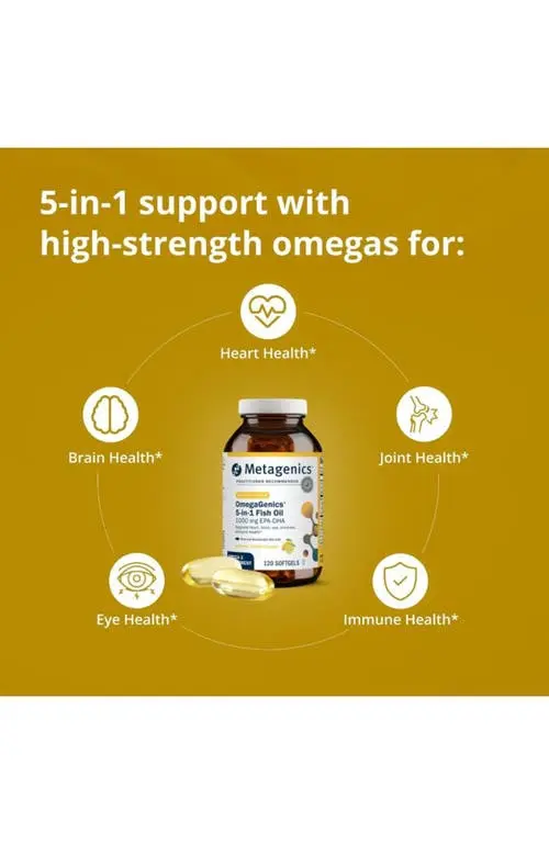 METAGENICS Omegagenics High Potency Omega-3 Fish Oil Supplement