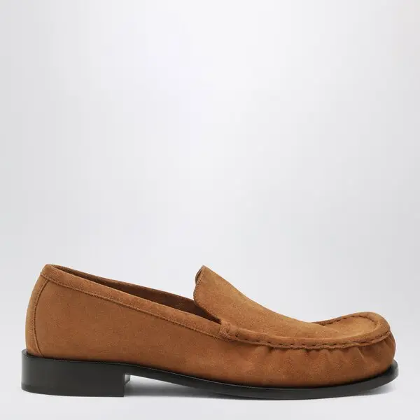 Dries Van Noten Brown Suede Loafers