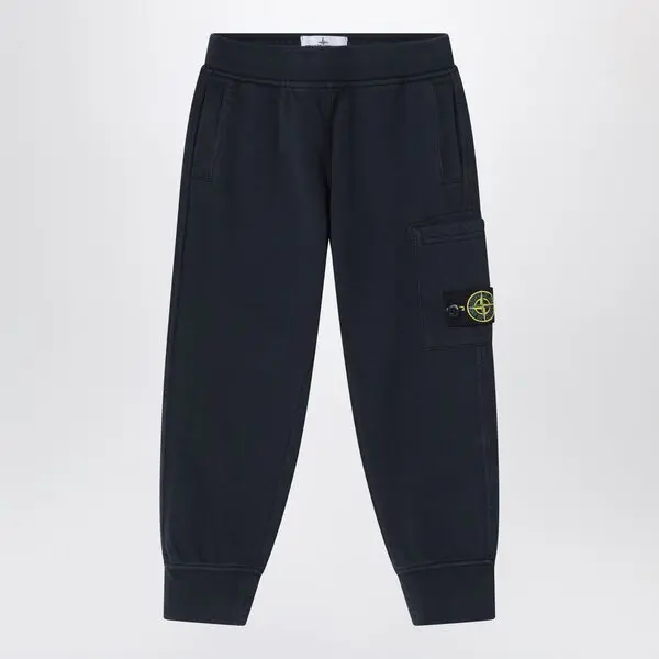 Stone Island Navy Cotton Joggers