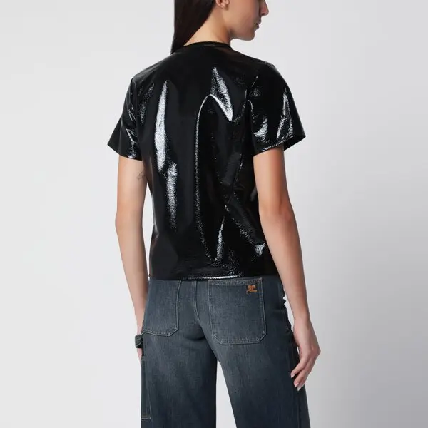 COURREGES Vinyl Top With Embroidered Logo