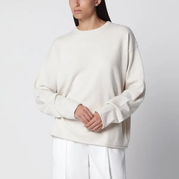 Extreme Cashmere Paolo Bone Cashmere Crewneck Sweater - Beige