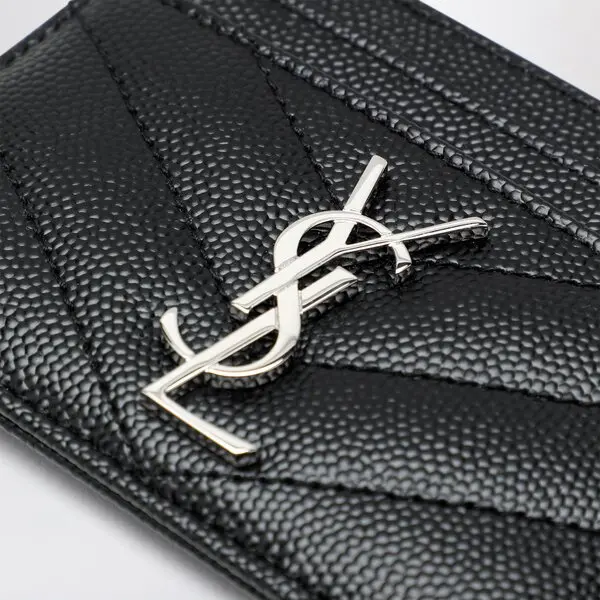 Saint Laurent Cassandre Card Holder - Black