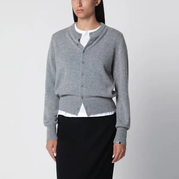 Extreme Cashmere Little Lamb Goat Cashmere Cardigan - Grey