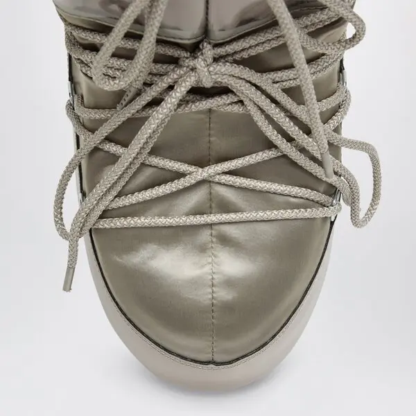Moon Boot Icon Low Glance Boots In Platinum