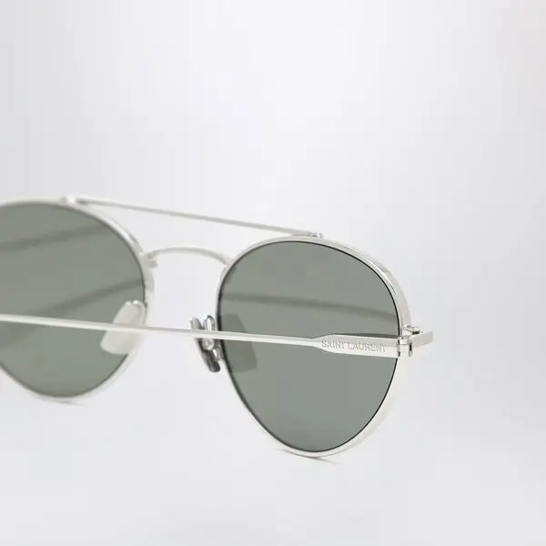 Saint Laurent Sl 97 Sunglasses In Silver / Grey