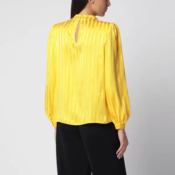 Valentino Garavani Vlogo Bright Narciso Jacquard Silk Top