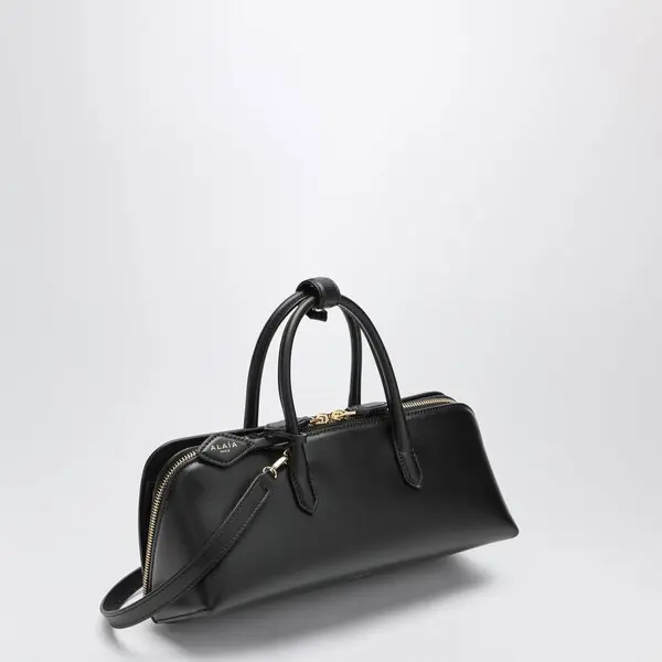 Alaïa Small Delta Bag In Box Calf Leather - Black