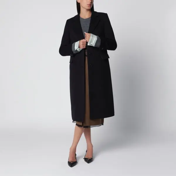 Tagliatore Single-breasted Coat In Wool Blend