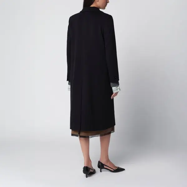 Tagliatore Single-breasted Coat In Wool Blend