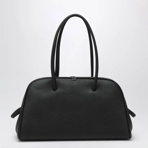 Jacquemus Medium Turismo Bag In Leather - Black