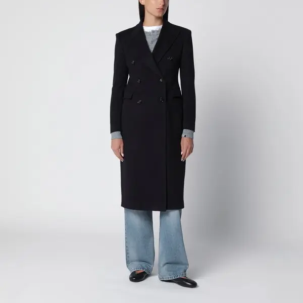 Tagliatore Double-breasted Wool Maxi Coat