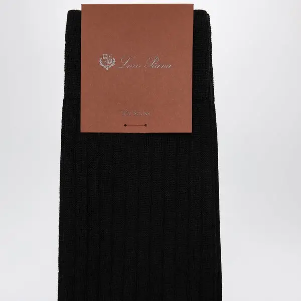 Loro Piana Sottile Ribbed Cashmere Blend Socks