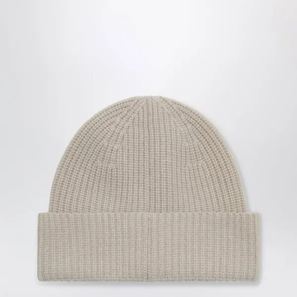 Loro Piana Sergio Toffee Cream Cashmere Beanie