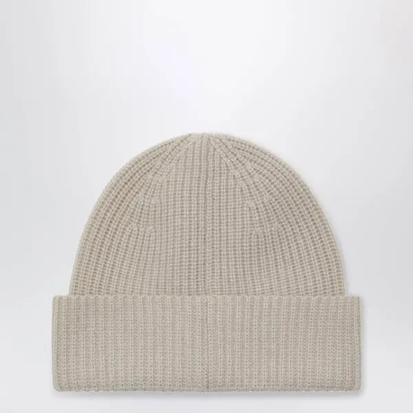 Loro Piana Sergio Toffee Cream Cashmere Beanie