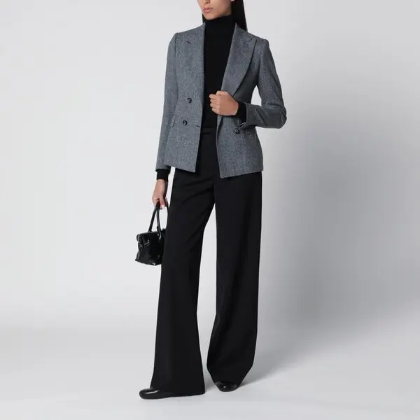 Tagliatore Double-breasted Herringbone Wool And Cashmere Jacket