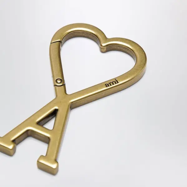 AMI Paris De Caur Keyring With Gold-tone Clasp