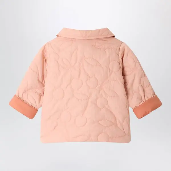 Bonpoint Reversible Juno Quilted Jacket In With Cherry Motif