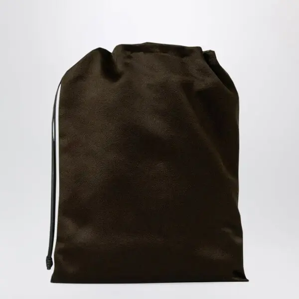 THE ROW Ray Dark Silk Pouch