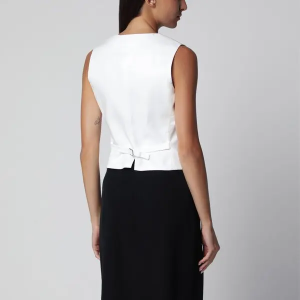 Max Mara Linen Canvas Waistcoat