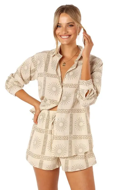 PETAL & PUP Penny Geo Print Top & Shorts