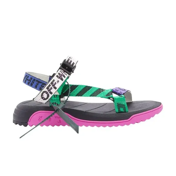 Off-White Wmns Trek Sandal 'green Fuchsia