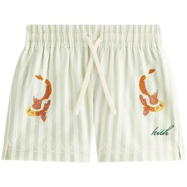 Kith Embroidered Bennet Camp Short 'sage
